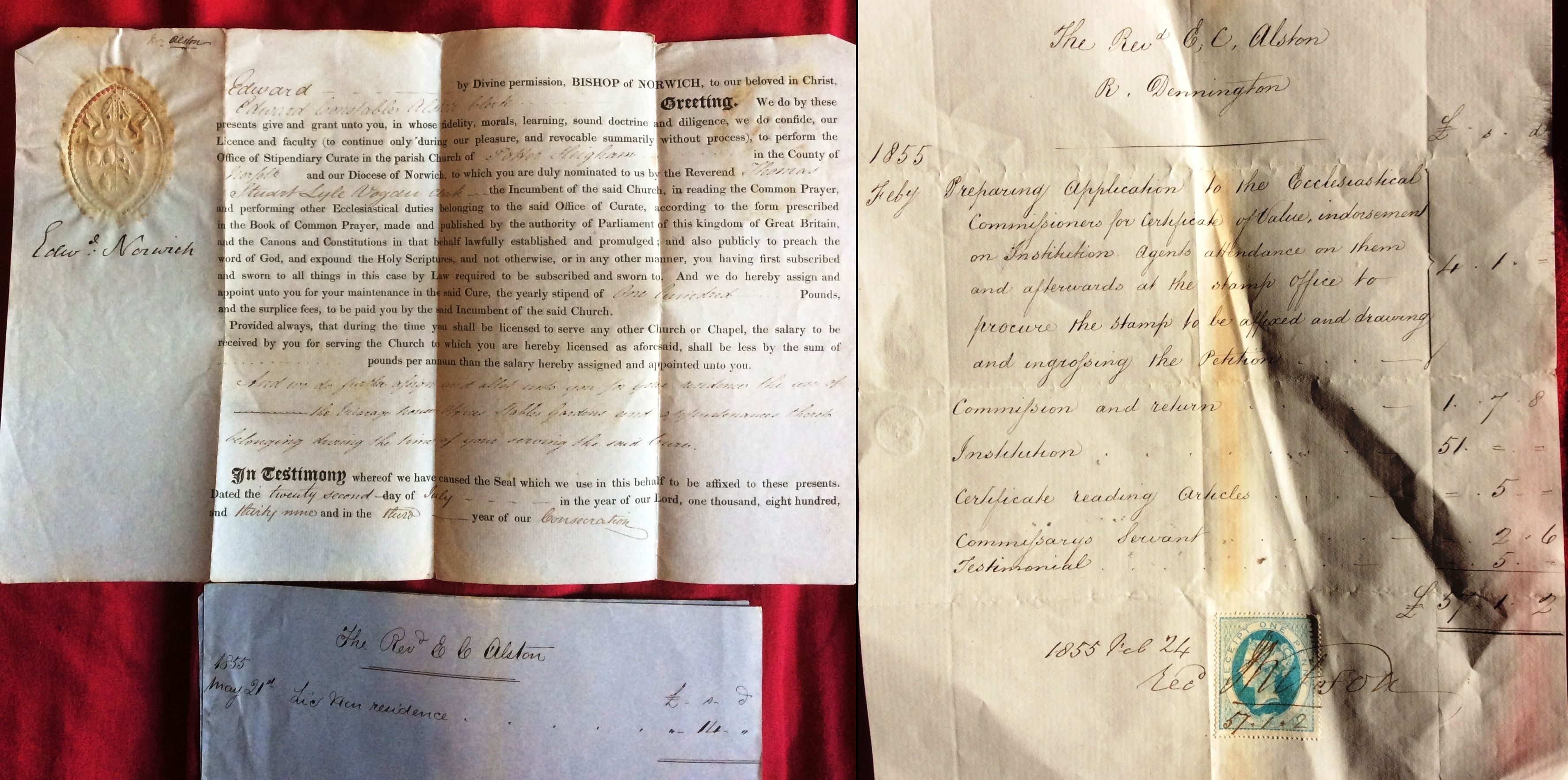 The King's Candlesticks: Pedigrees Rev Edward Constable ALSTON [3752]